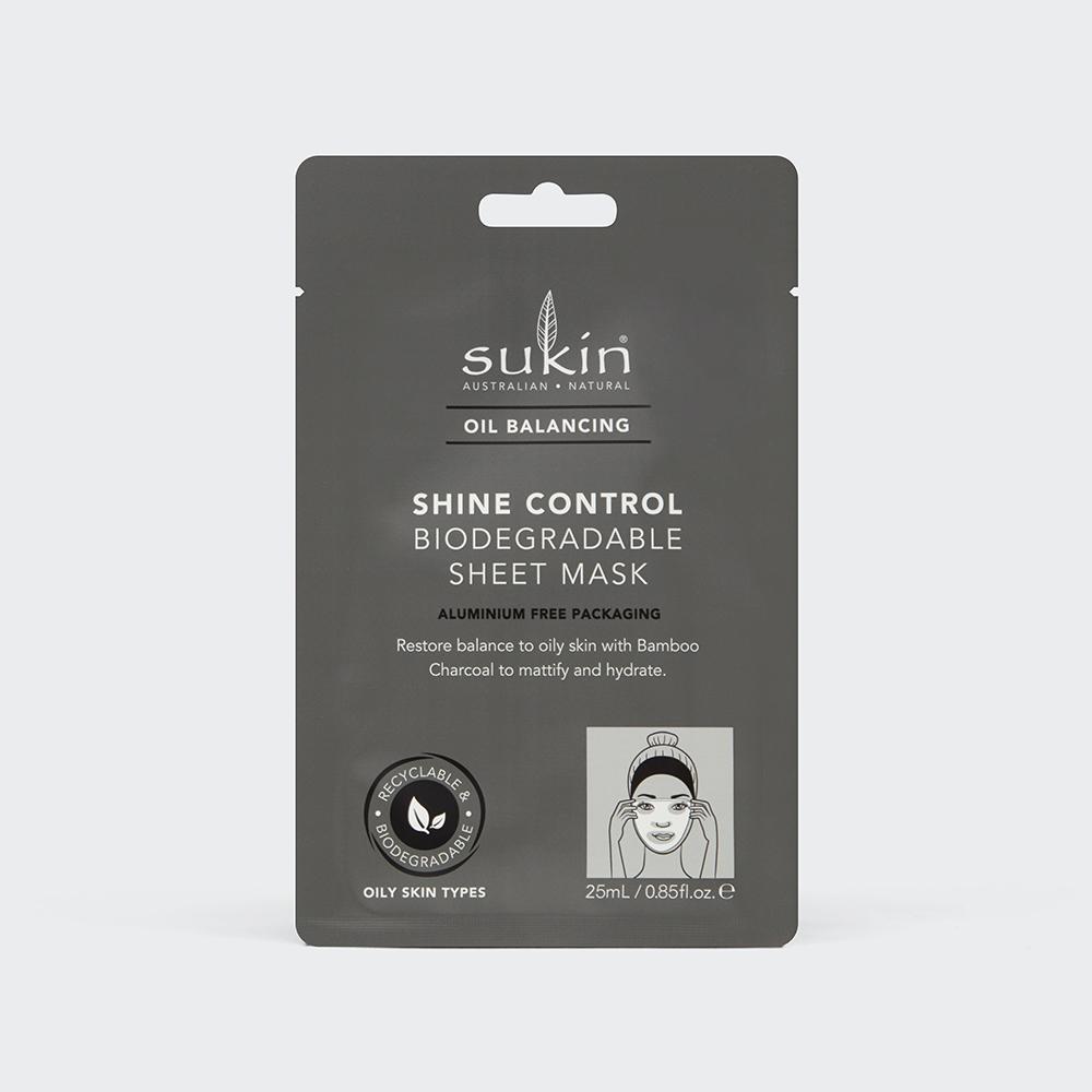 Sukin OIL BALANCING Shine Control Sheet Mask 25mL | Brands