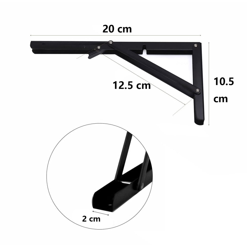 2pc Space Saving Wall Mounted DIY Folding Shelf Brackets | Brands